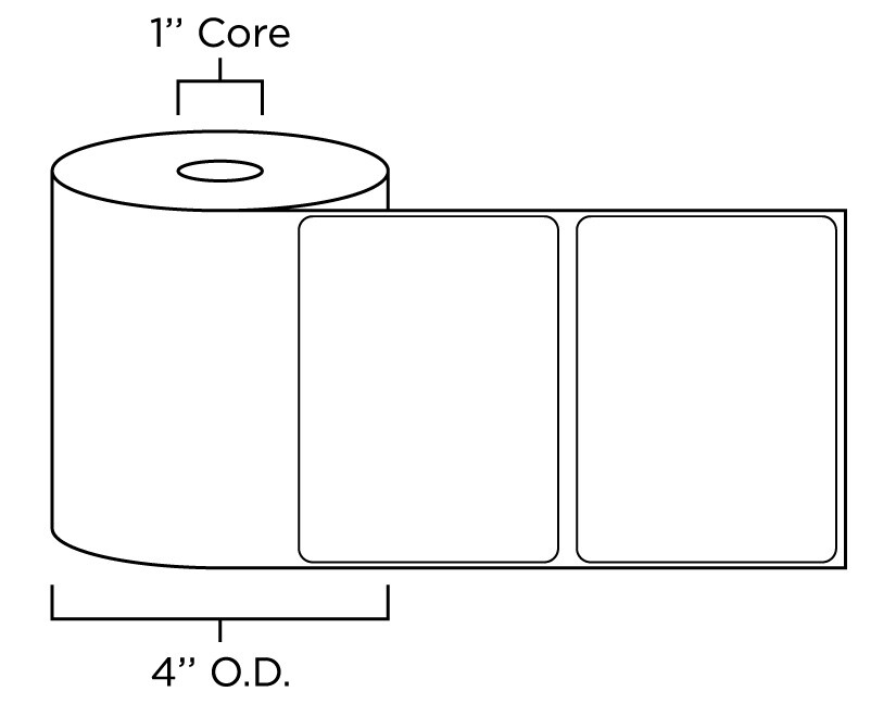 40 Rolls 4x3 Direct Thermal Shipping Labels - 500 per roll - 20000 ...