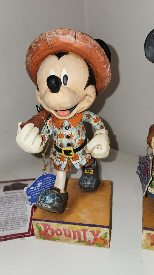 Showcase Jim Shore Disney Mickey &Minnie Mouse Thanksgiving Hospital ...