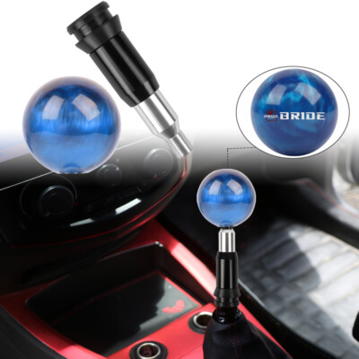 Universal BRIDE Pearl blue Round Ball Shift Knob Automatic Car Gear ...