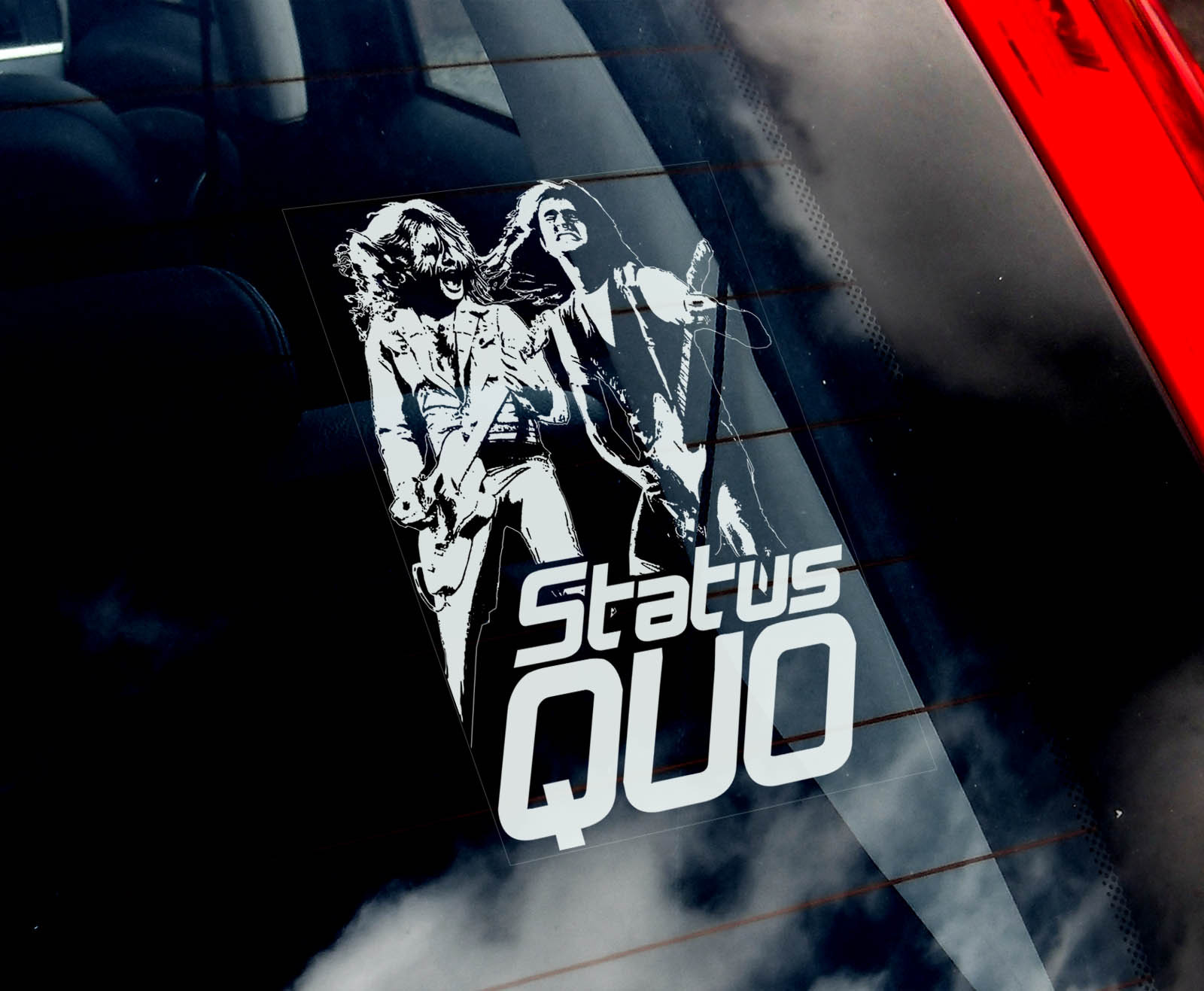 Status Quo - Car Window Sticker - Band Hard Rock & Roll LP Decal Sign ...