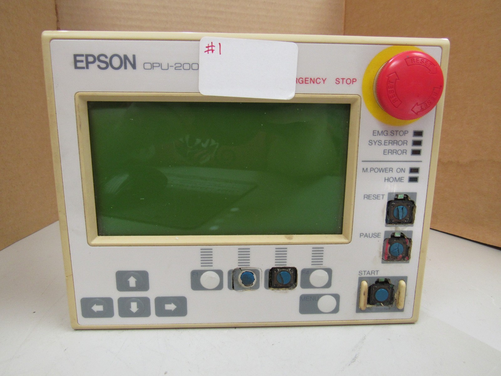 EPSON SAFETY OPERATOR INTERFACE DISPLAY OPU-200 OPU200 0.4A 0.4 AMP A ...