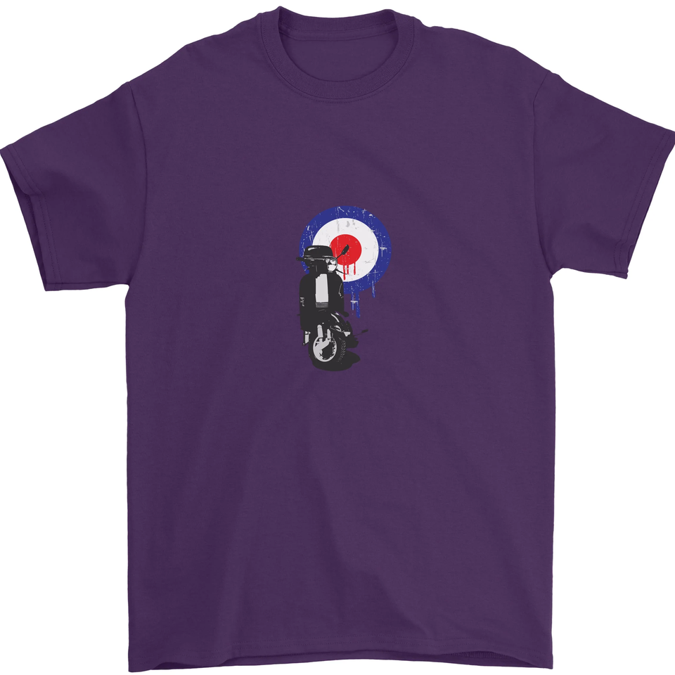MOD Scooter Symbol Logo Motorbike Mens T-Shirt 100% Cotton | eBay
