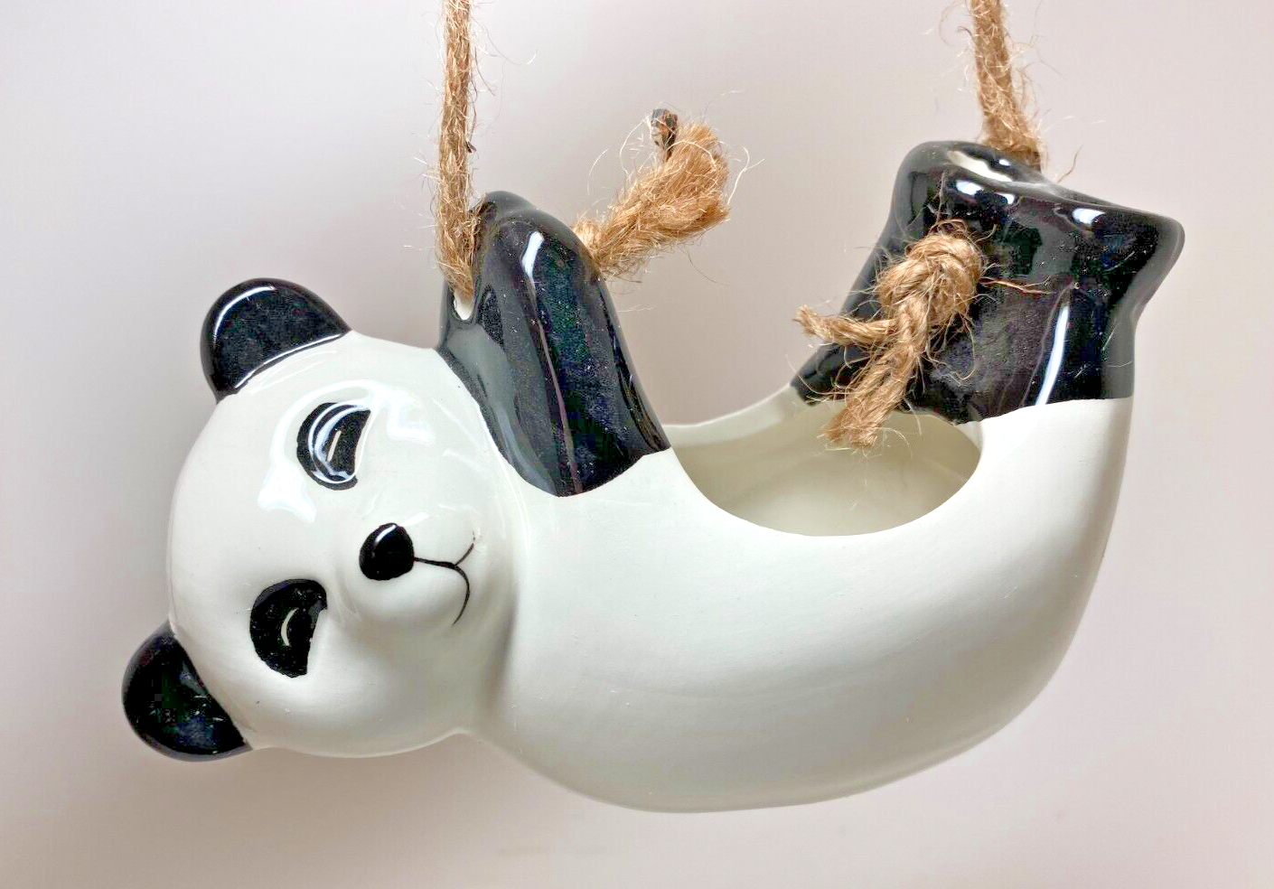 Panda Hanging Planter Pots Indoor for Succulent Air Plants Cactus ...