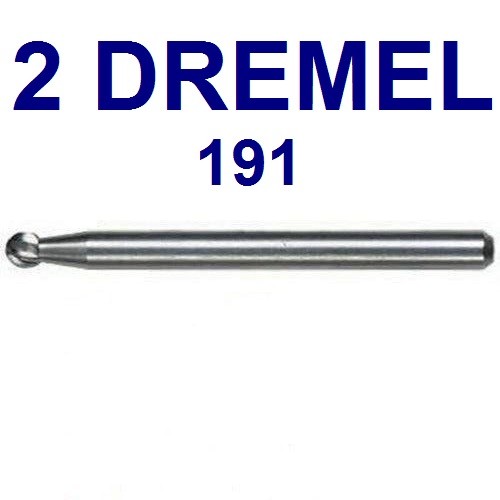 2 AUTHENTIC DREMEL BALL END HIGH SPEED, HIGH GRADE STEEL 191 CUTTERS ...