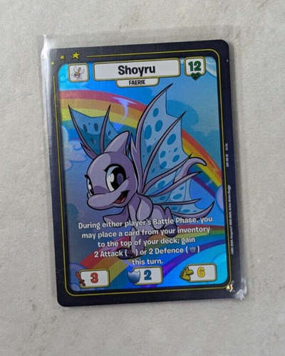 2024 neopets Battledome TCG FOIL Shoyru Faerie Super Rare #109 1st Ed ...