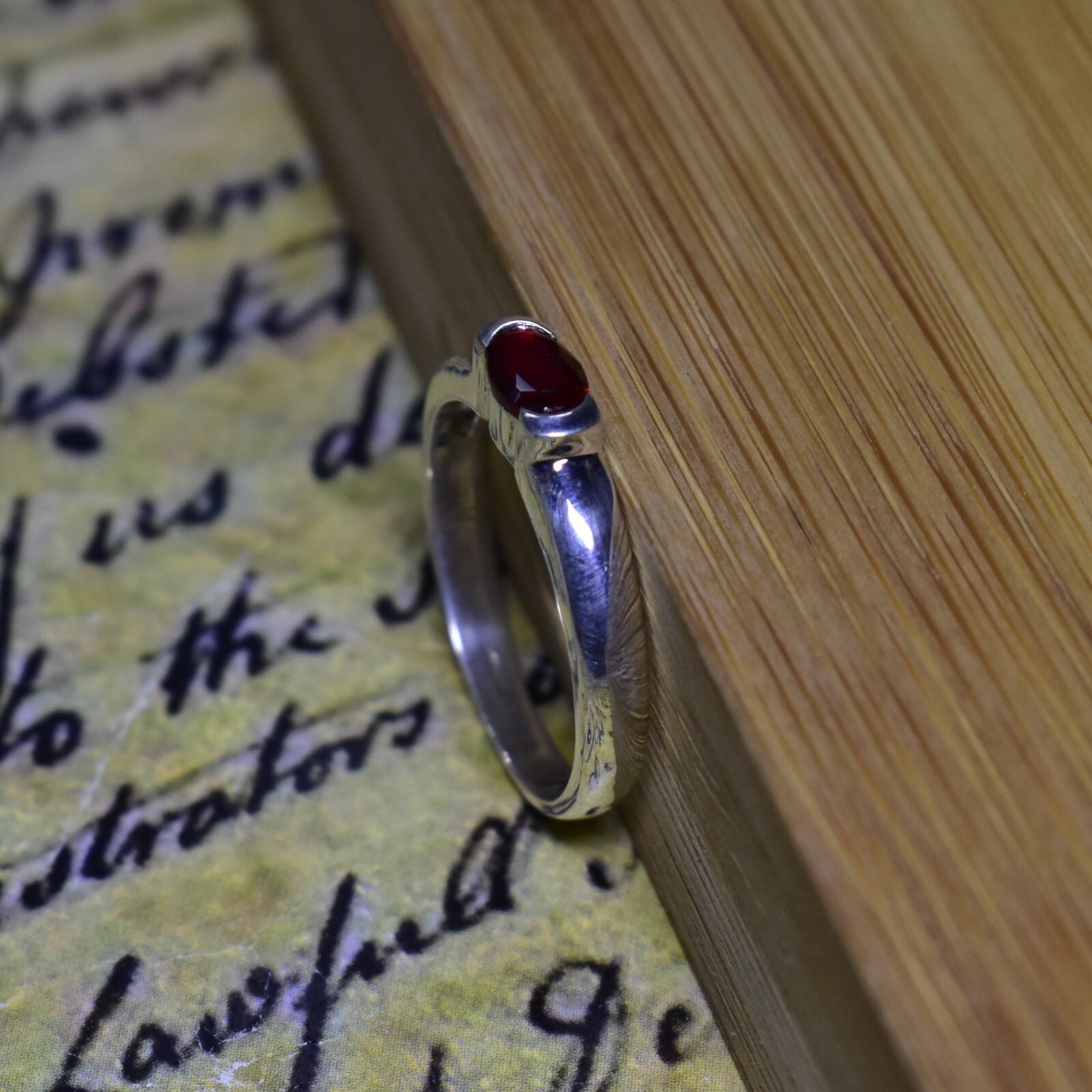 Ruby ring | Ring enhancer | Dainty ring | red ruby ring for women C6814 ...