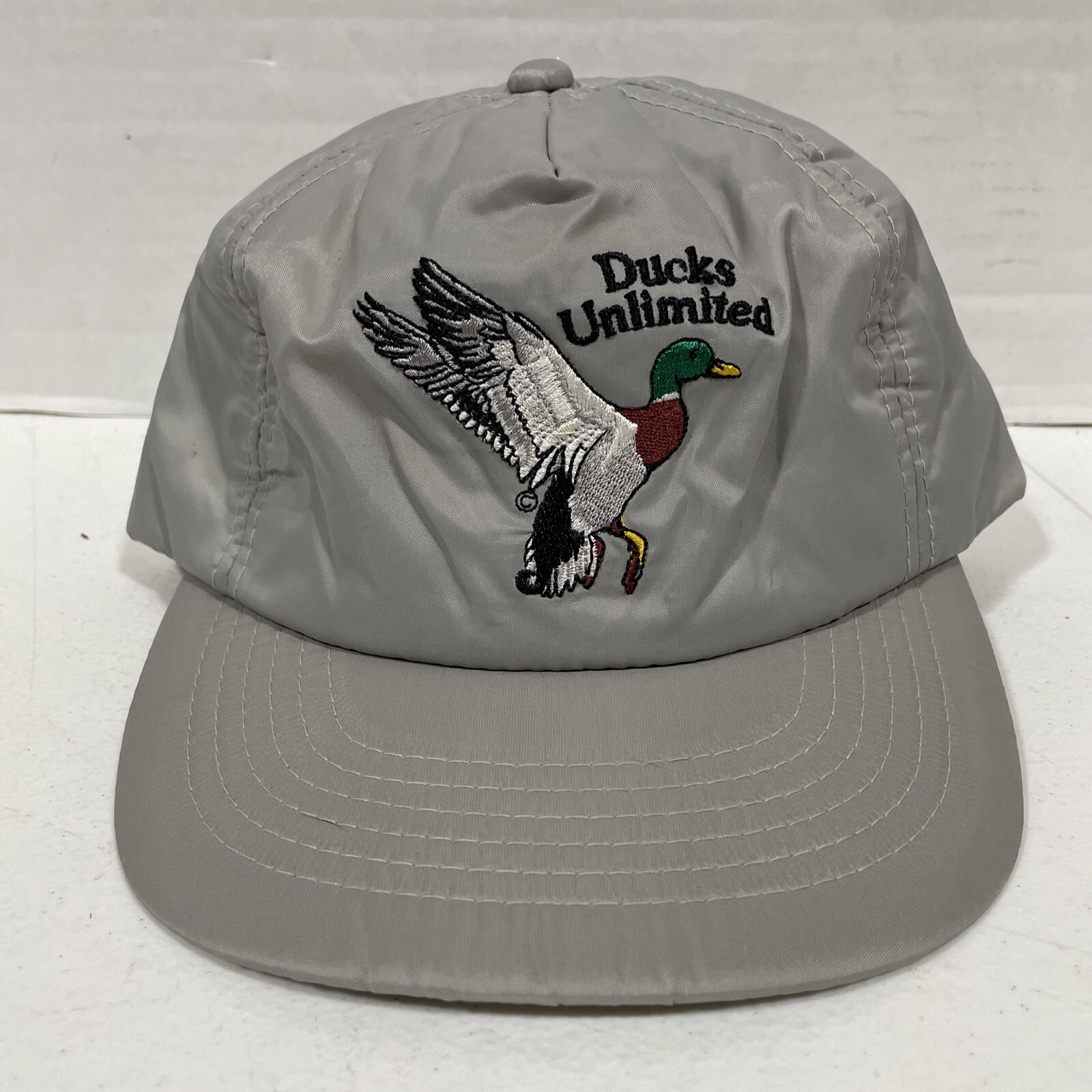 Vintage Ducks Unlimited Gray Hat 3m Thinsulate Snapba… - Gem