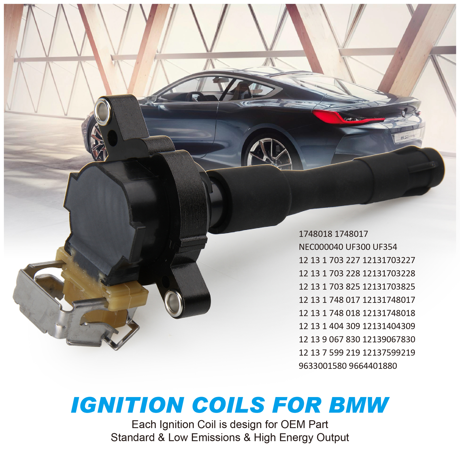 6PC/Set IGNITION COILS FOR BMW E46 E39 X5 E36 323i 325i 328i 330i M3 M5 ...