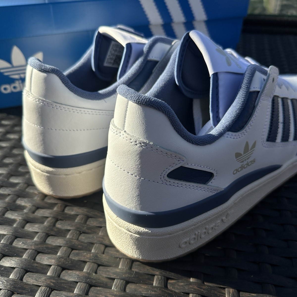 Adidas Forum CL Low White Crew Blue Gum Men's Athletic Shoes