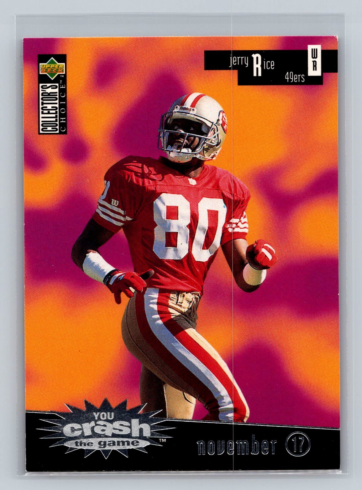 Jerry Rice 1996 Collector's Choice #CG11a You Crash the Game 49ers C44 ...