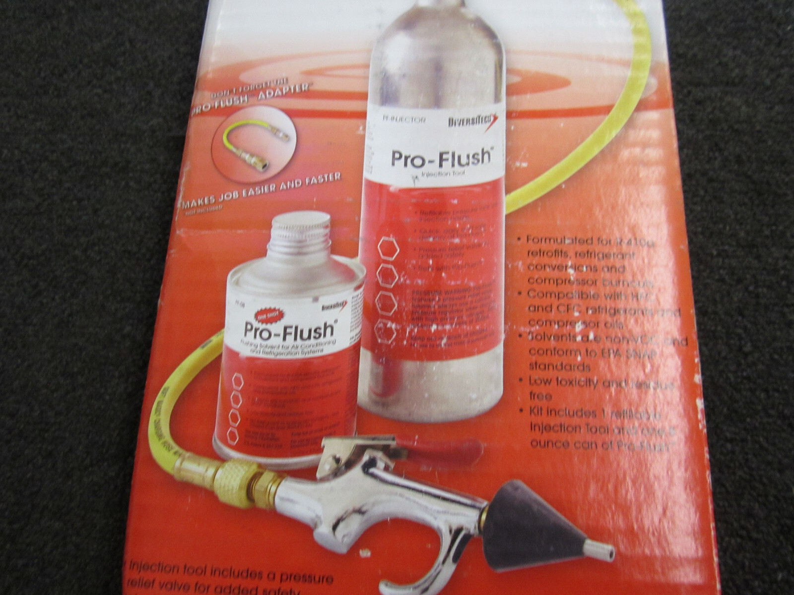 DiversiTech PF-KIT Pro Flush Flushing Solvent Kit Formulated for R410a ...