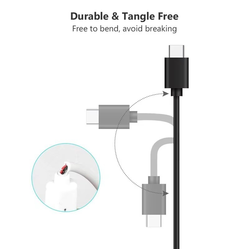 HeavyDuty USB to Type C Charging Cable Fast Phone Charger Long 25cm 1m ...