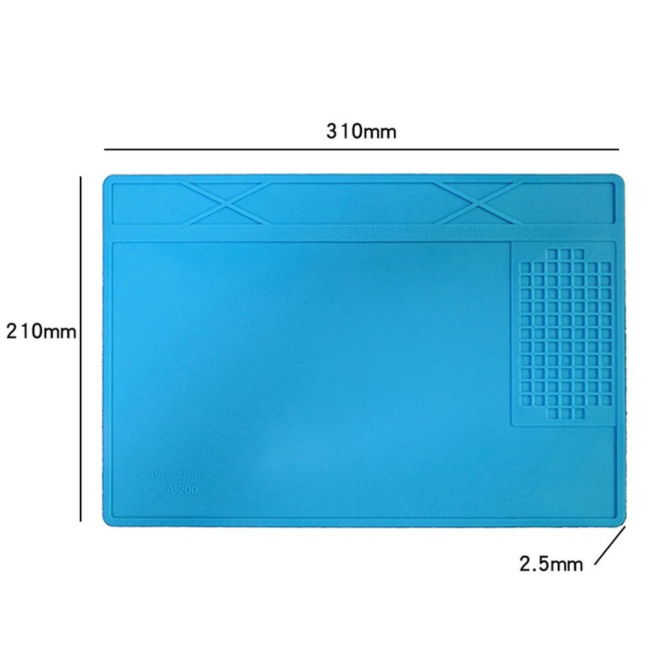 Electronics Repair Work Mat A200 Heat Resistant Silicone Soldering Pad ...