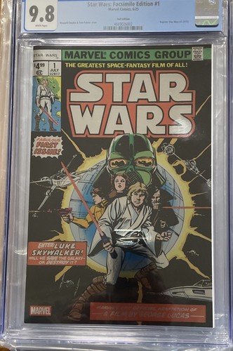 Star Wars #1 Comic Book Facsimile Ed. Foil Variant, Marvel Comics 2025 ...