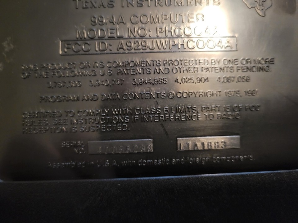 Vintage Texas Instruments TI-99/4A Home Computer | eBay