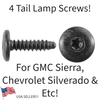 4 TORX TAIL LAMP SCREWS! FOR GMC SIERRA YUKON CHEVY SILVERADO TAHOE ...