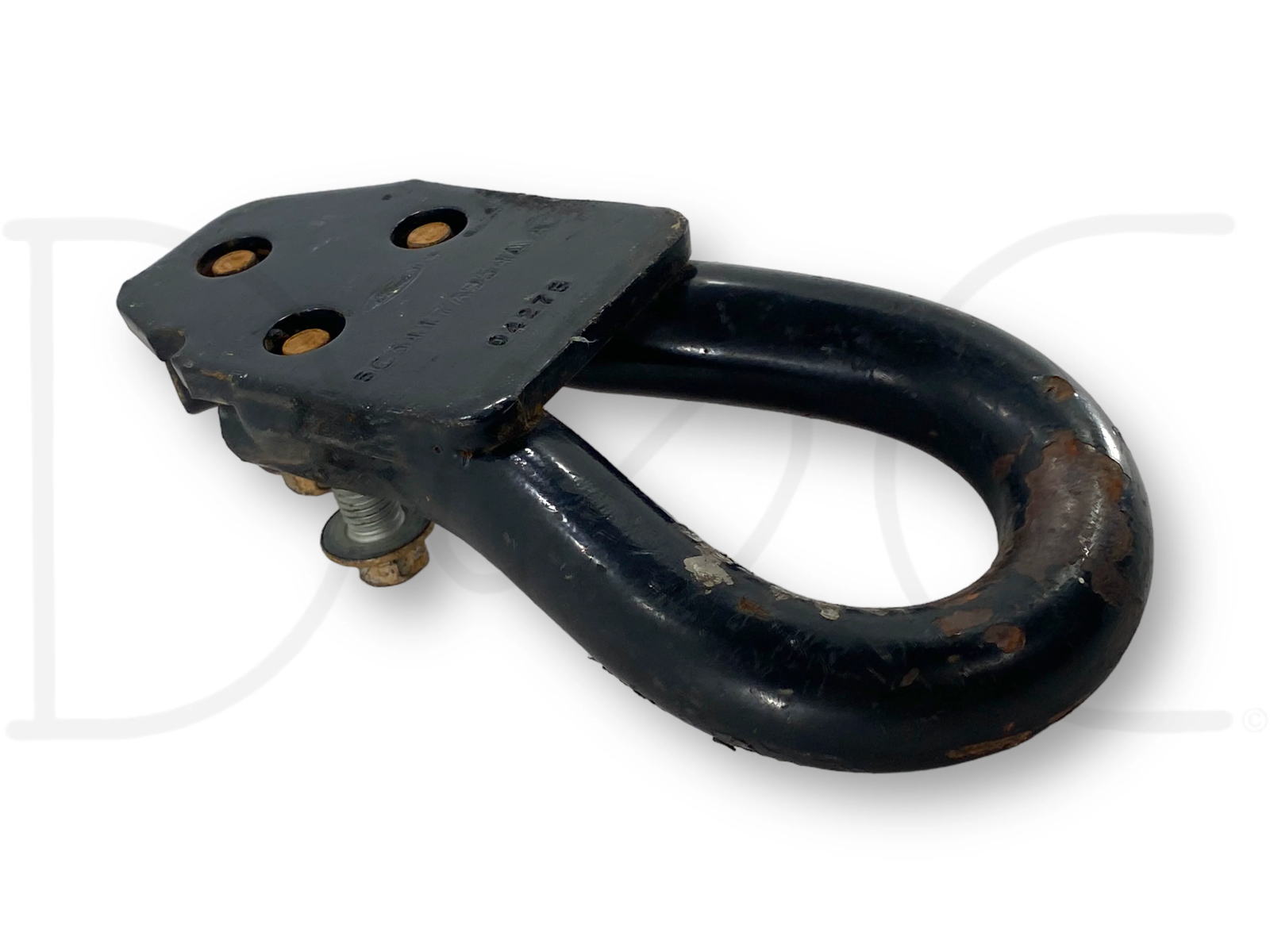 00-07 Ford F250 F350 Tow Hook Recovery Loop Black W/ Bolts 5C34-17A954 ...