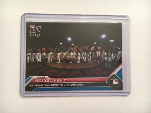 2023 TOPPS MLB NOW #741 MLB RETURNS TO WILLIAMSPORT BLUE PARALLEL #32/ ...