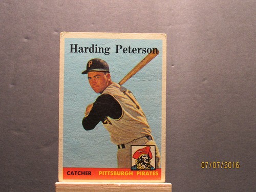 1958 Topps #322 Harding Peterson RC G | eBay