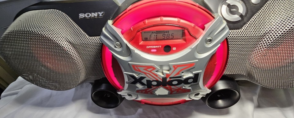 Sony Xplod CFD-G505 Boombox CD Radio Cassette-Corder Tested Working | eBay