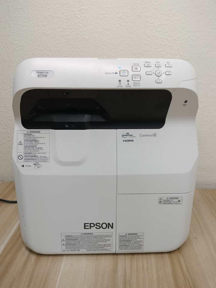 Epson PowerLite 675W (H745A) Short-Throw Projector w/ POWER CORD ...