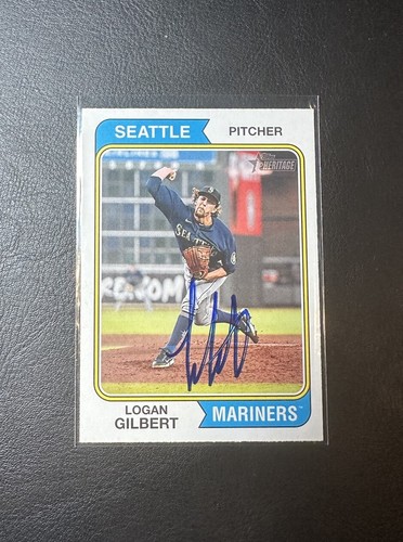 2023 Topps Heritage Logan Gilbert Auto Signed #247 Mariners | eBay