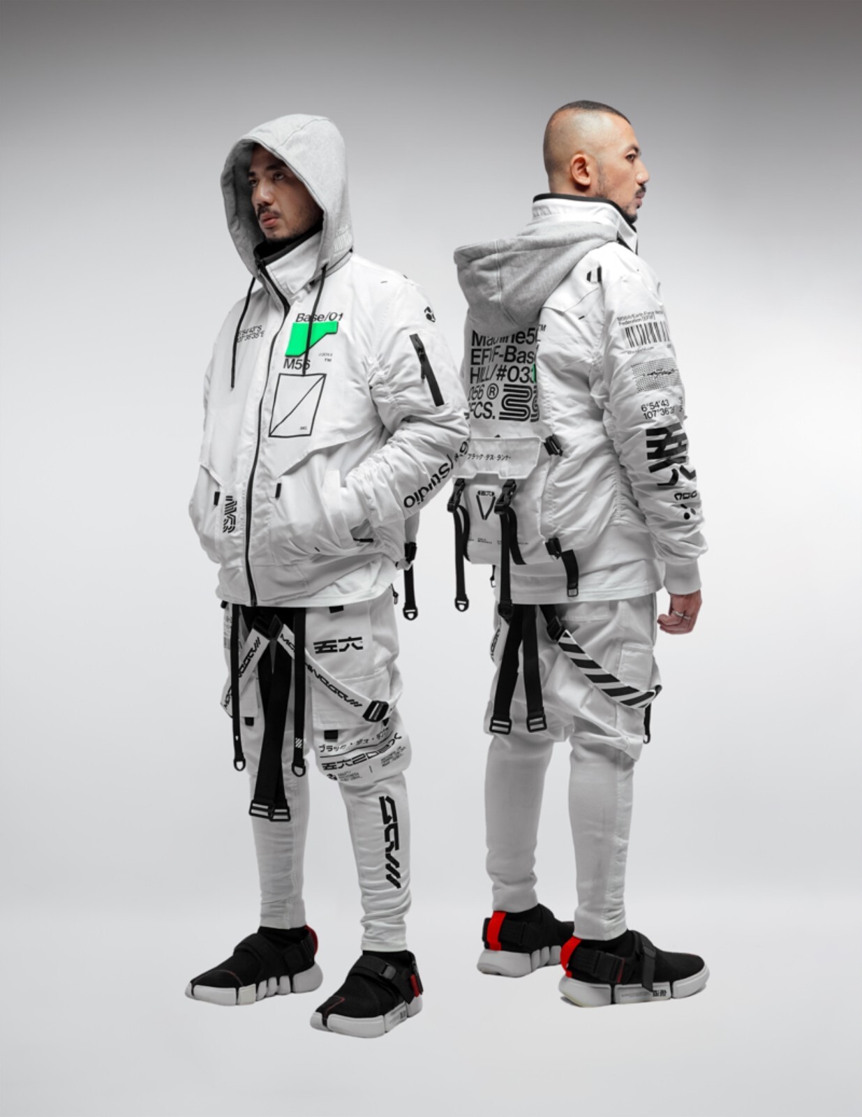 Men's White Jacket Hoodie Bomber School Full Zip Machine56 MS-2 BOMBER ...