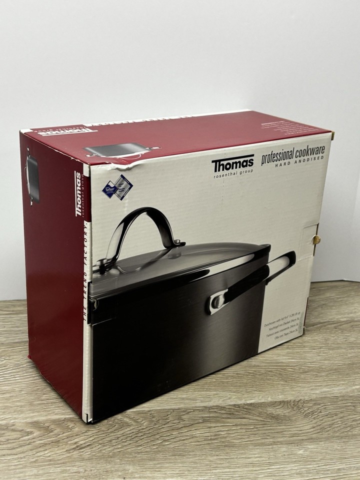 Thomas Rosenthal Professional Cookware 5.28 Qt. Dutchoven Anodised ...