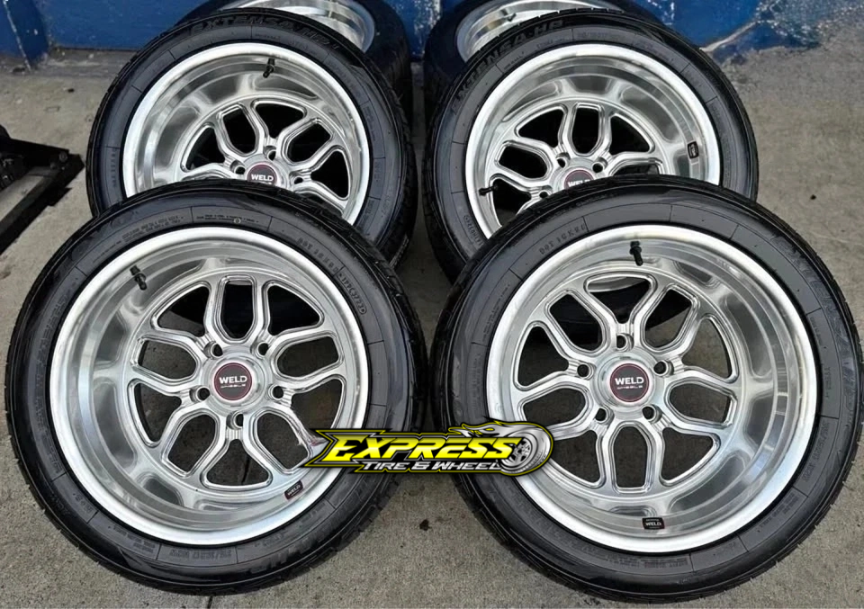17x11 WELD LAGUNA S114 GLOSS MACHINED WHEELS RIMS TIRES CHEVY GMC OBS ...