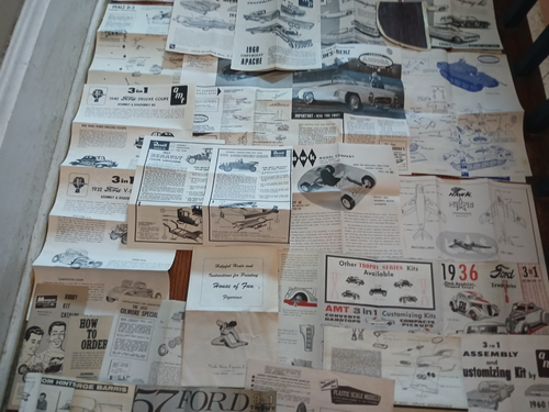 Lot of Model Kit Instruction Sheets Amt Monogram Revell Lindberg Aurora ...