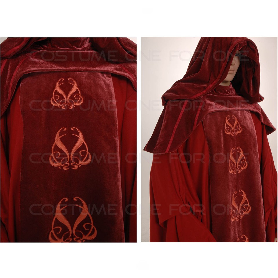 Star Wars Emperor Palpatine Darth Sidius Cosplay Costume Red Robe Hot ...