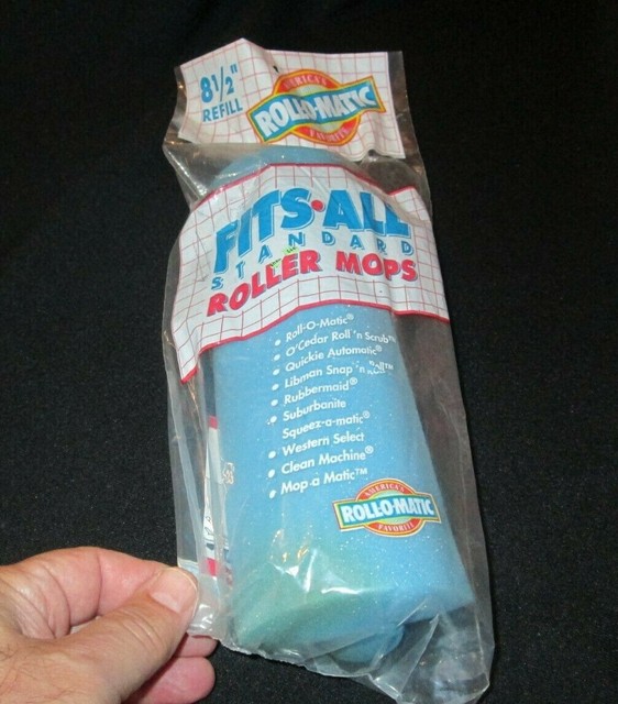 2 MB Walton Roll-o-matic Mophead Sponge Refill 8 1/2” 1185R Standard ...