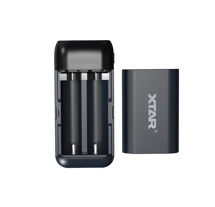 XTAR 2 In 1 Portable Charger with Power Bank Function USB Output Black ...