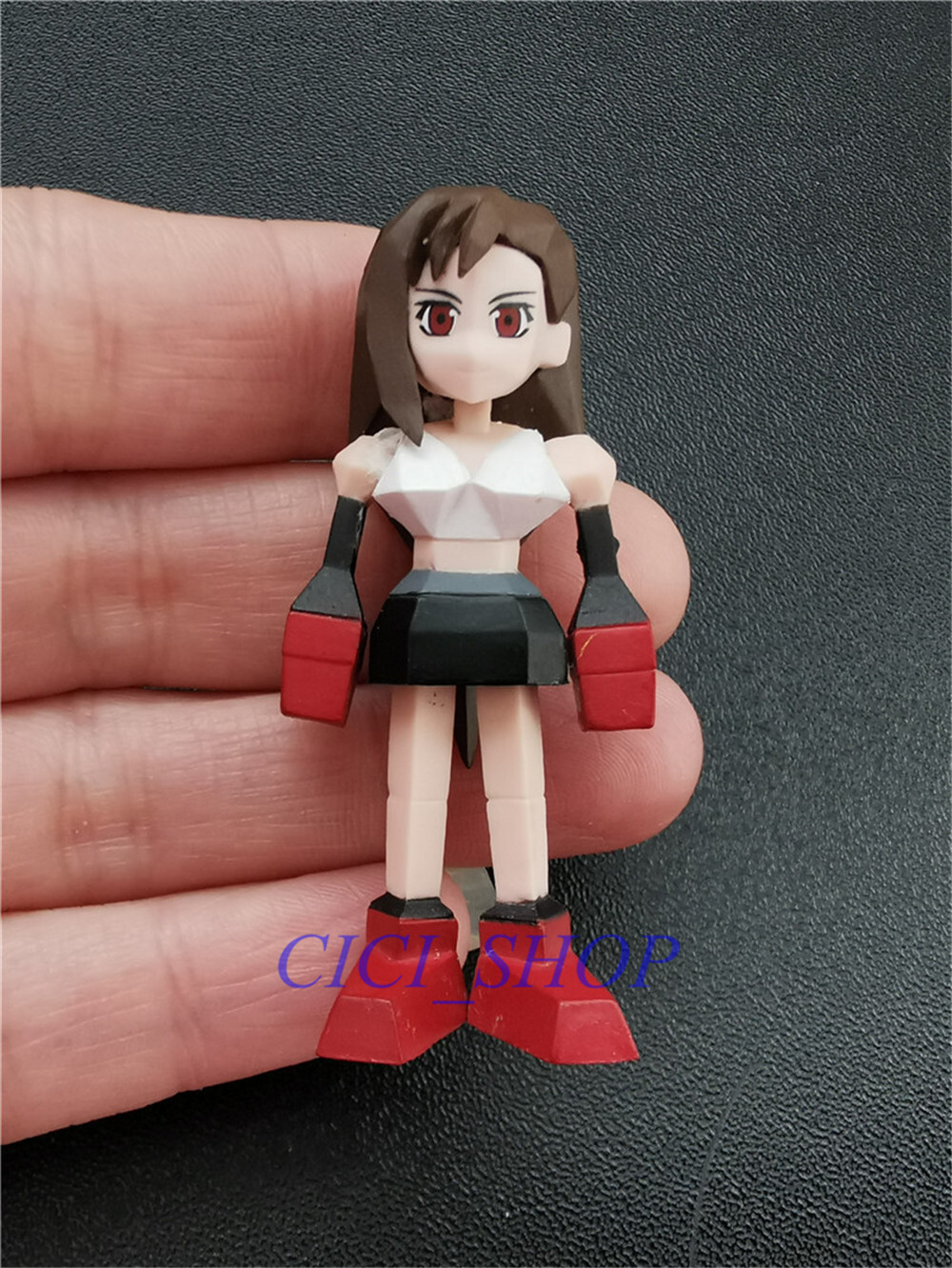 Final Fantasy VII FF7 Polygon Figure - Cloud Tifa Aerith Red XIII 13 ...