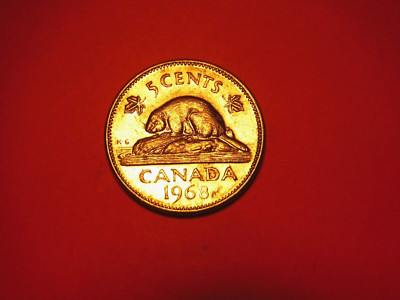 1968 CANADIAN 5 CENT COIN - Good Circulated | eBay
