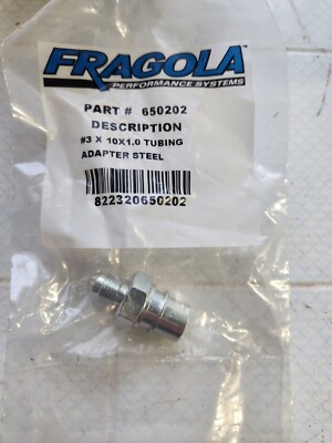 FRAGOLA AN -3 Male To 10mm 1.0 Thread Inverted Flare Female Steel ...