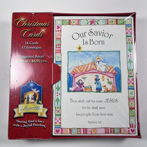 Lawson Falle Christmas Holiday Cards 16 Scripture Matthew 1:21 ...