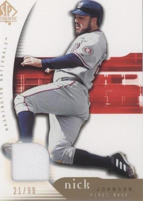 2005 Upper Deck SP Collection - Sp Authentic Nick Johnson #75 Gold ...