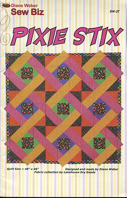 Pixie Stix Quilt Quilting Pattern by Sew Biz DW27 | eBay