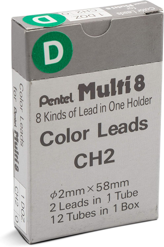 Arts 8 Colour Pencil Lead Refill, Green, 24 Pieces of Lead (CH2-D ...