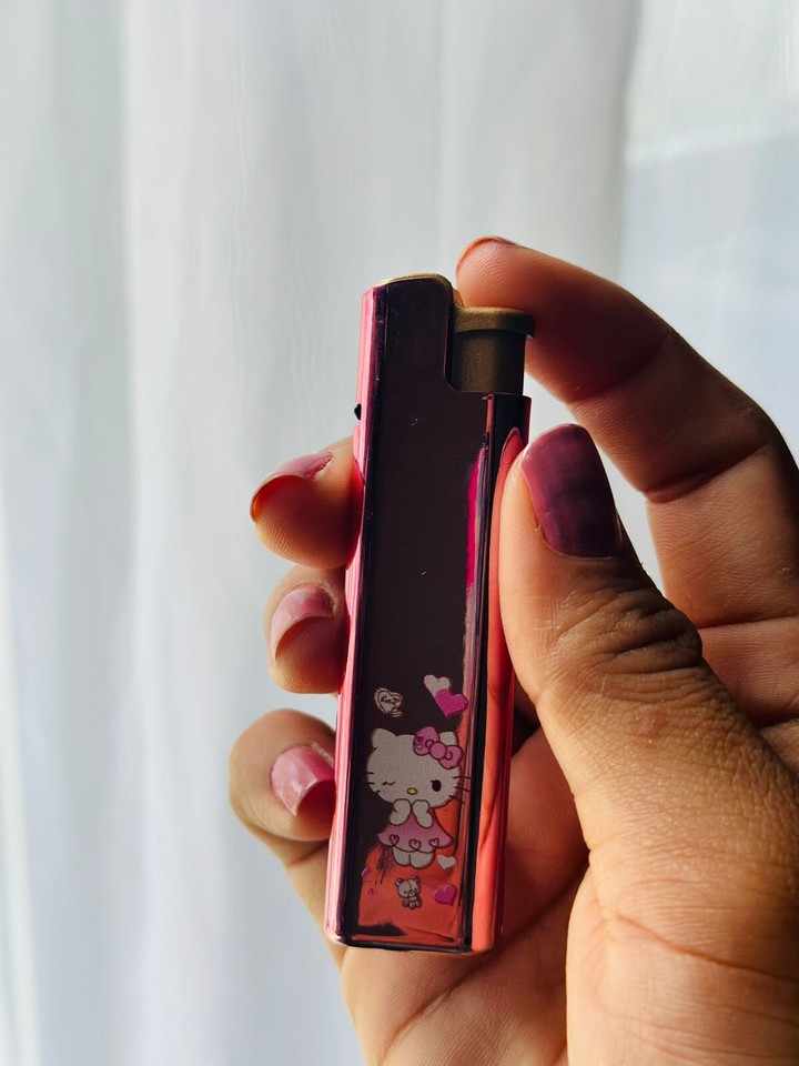 Hello kitty pink flame lighter Sanrio Lighter Kuromi Pink Flame ...