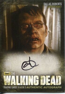 The Walking Dead Season 3 Part 2 Autograph Card A16 Dallas Roberts As ...