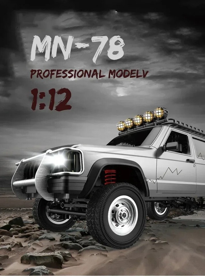 Jeep Cherokee MN78 RC Car Crawler 1:12 Scale, 2.4G 4WD, Off-road Truck ...