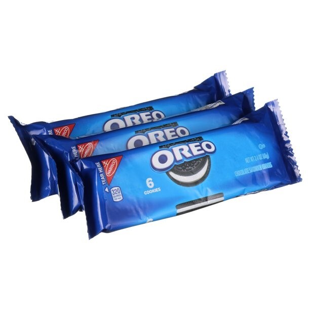 Nabisco Oreo Chocolate Sandwich Cookies 2 Oz Ea 30 Pk 2 PACK Nabisco