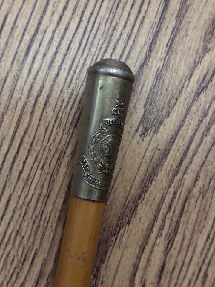 Royal Marine Swagger Stick Featuring Their Regimental Badge | eBay UK