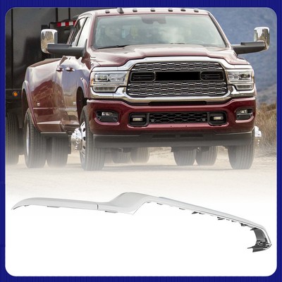 Fits For 2019-24 Ram 2500 3500 Chrome Front Upper Grille Molding Trim ...