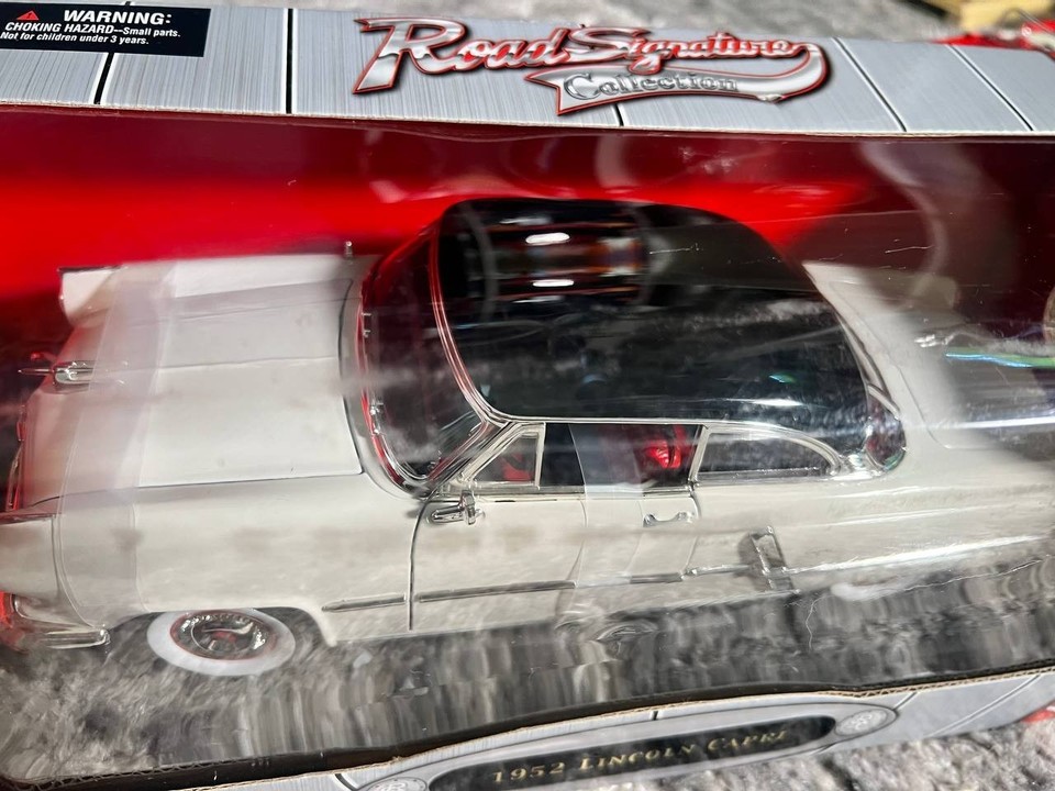 Road Signature 1:18 1952 Lincoln Capri White Diecast Model Car | eBay
