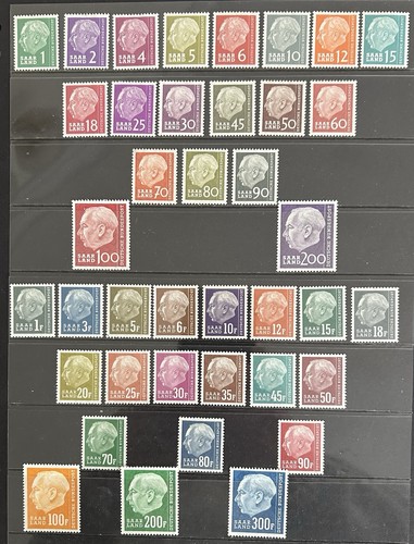 Germany 1957 Saar Theodor Heuss Series 1 & 2 MH | eBay UK