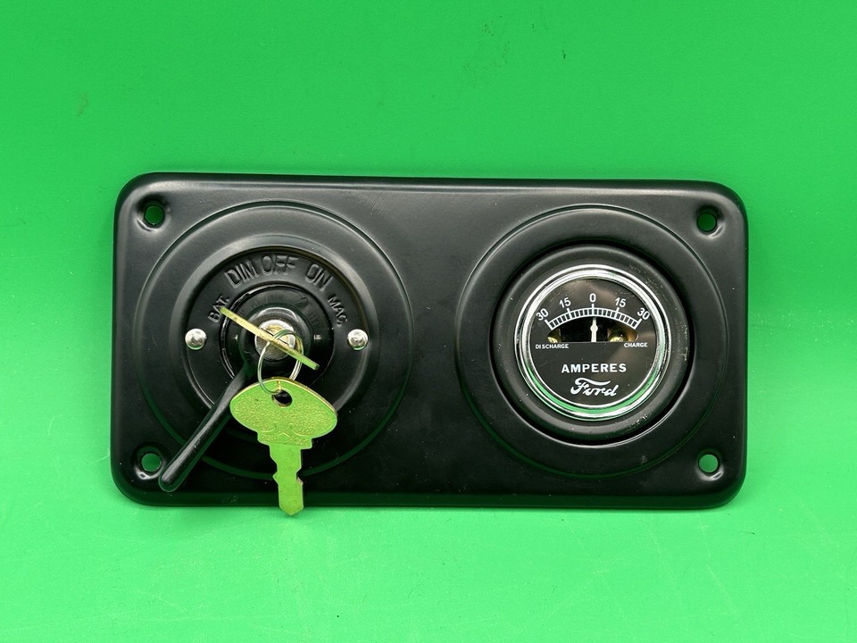 Model T Ford Ignition Key Light Amp Amperes Gauge Dash Switch Nice ...