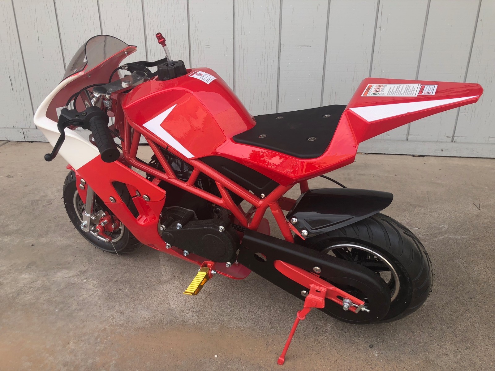 Brand New High Performance 4 Stroke 40cc Mini Pocket Bike MT4 RED | eBay